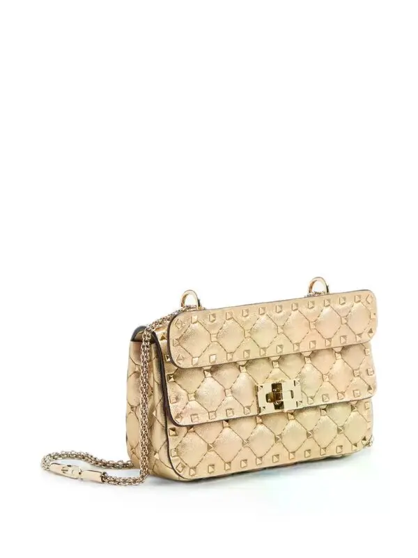 Valentino Garavani Rockstud Spike Small Laminated Nappa Bag