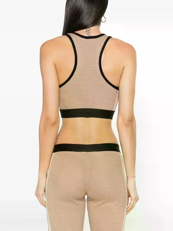 Palm Angels Logo-tape Knitted Tank Top