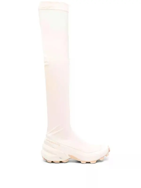 MM6 MAISON MARGIELA X SALOMON Thigh-high Chunky Rubber Sole Boots - Neutrals