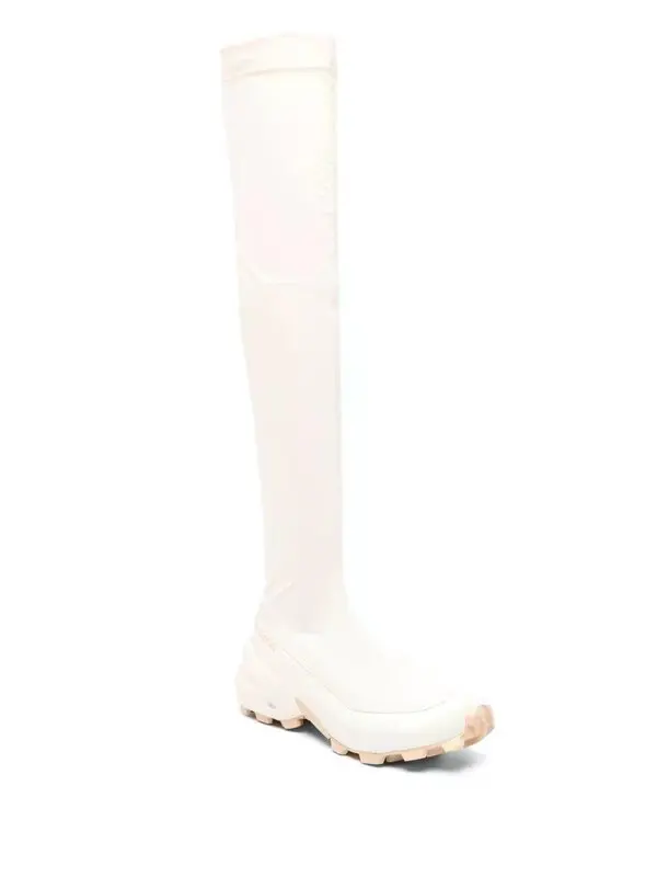 MM6 MAISON MARGIELA X SALOMON Thigh-high Chunky Rubber Sole Boots - Neutrals