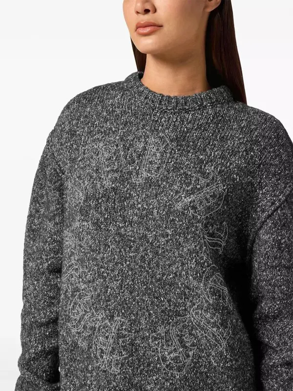 Philipp Plein Logo-embroidered Jumper