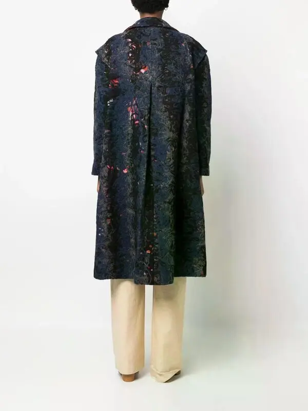 VITELLI Single-breasted Recycled Wool Coat