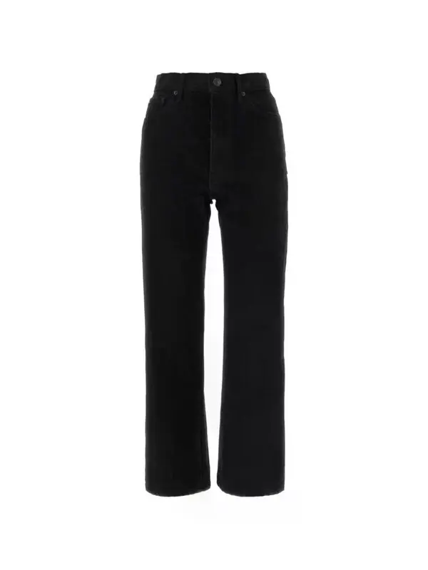 Balenciaga Cropped Straight-leg Jeans - Black
