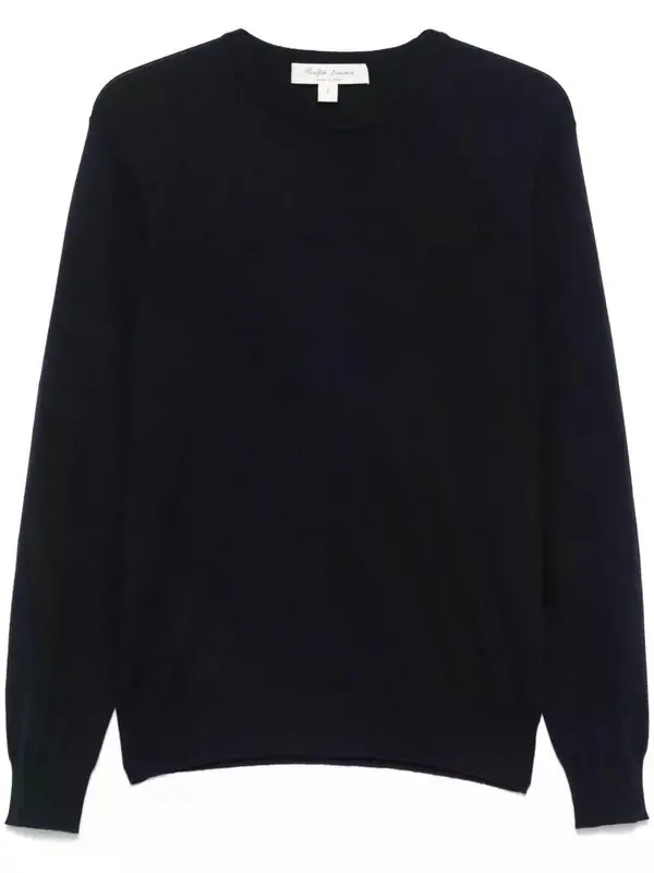 Ralph Lauren Purple Label Fine Knit Cashmere Sweater - Blue