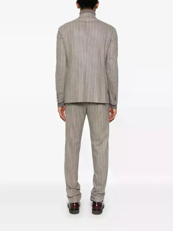 Tagliatore Pinstriped Suit - Grey