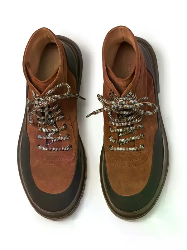 SCAROSSO Lace-up Suede Boots