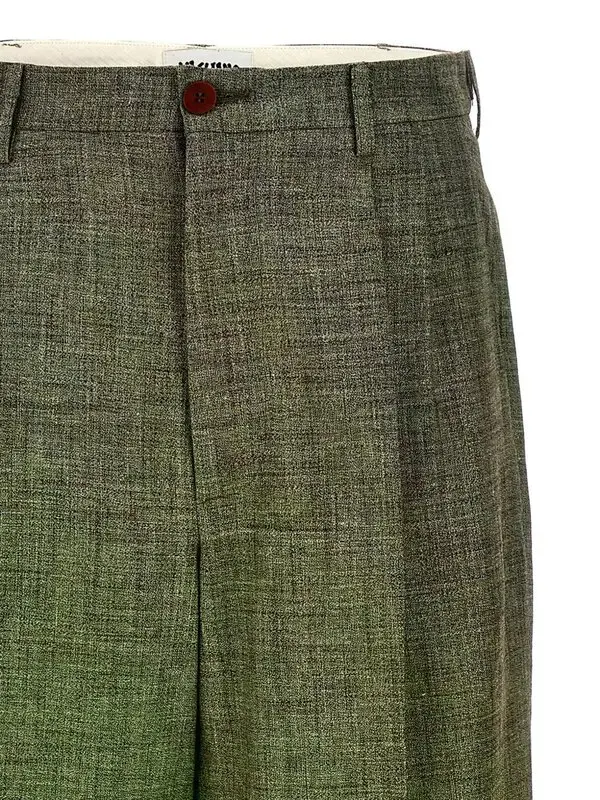 MAGLIANO Pleated Front Button And Zip Fastening Trousers