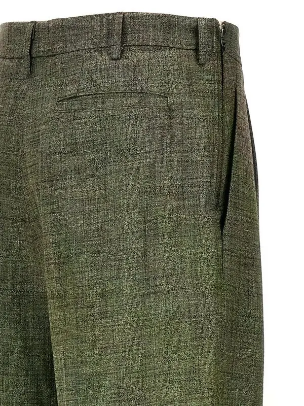 MAGLIANO Pleated Front Button And Zip Fastening Trousers