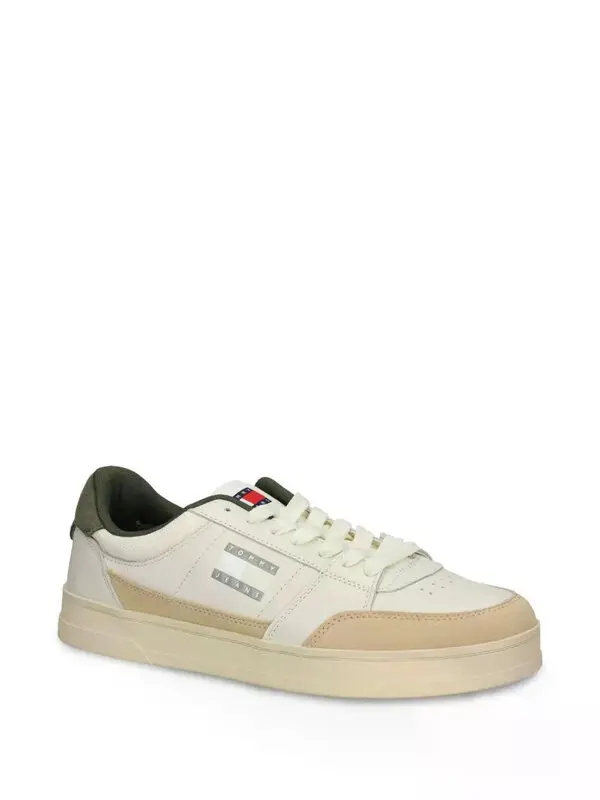 Tommy Hilfiger Tonal Logo Leather Trainers