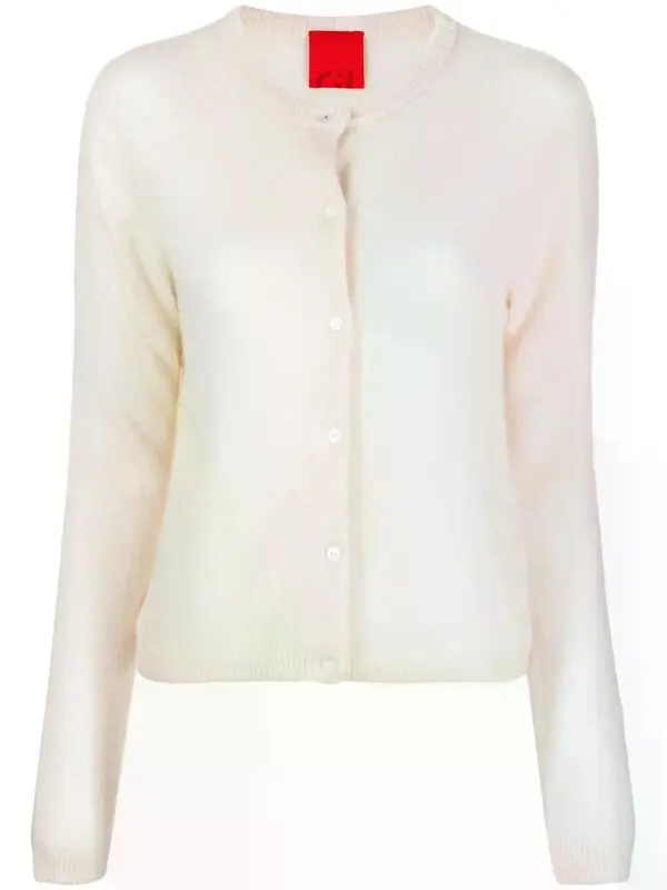 Cashmere In Love Faye Fine-knit Cardigan - White