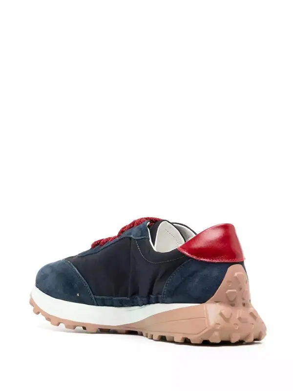 MADISON MAISON Star Suede-trimmed Sneakers - Blue