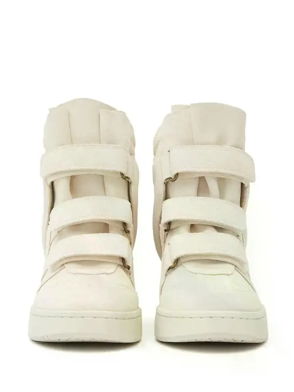 Isabel Marant Étoile Hidden Wedge High Top Sneakers - White