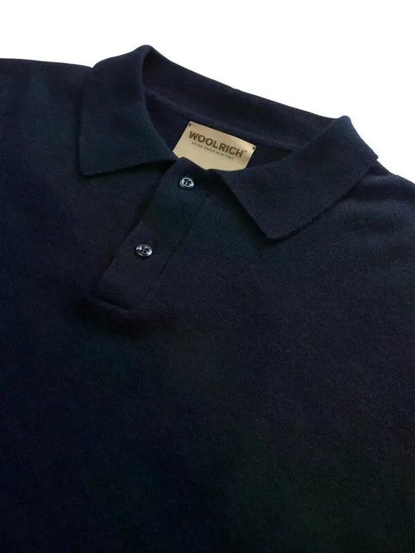 Woolrich Polo Collar Cashmere Sweater - Blue