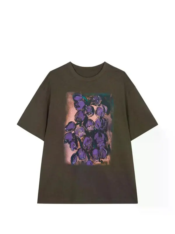 JNBY Graphic Print T-shirt - Brown