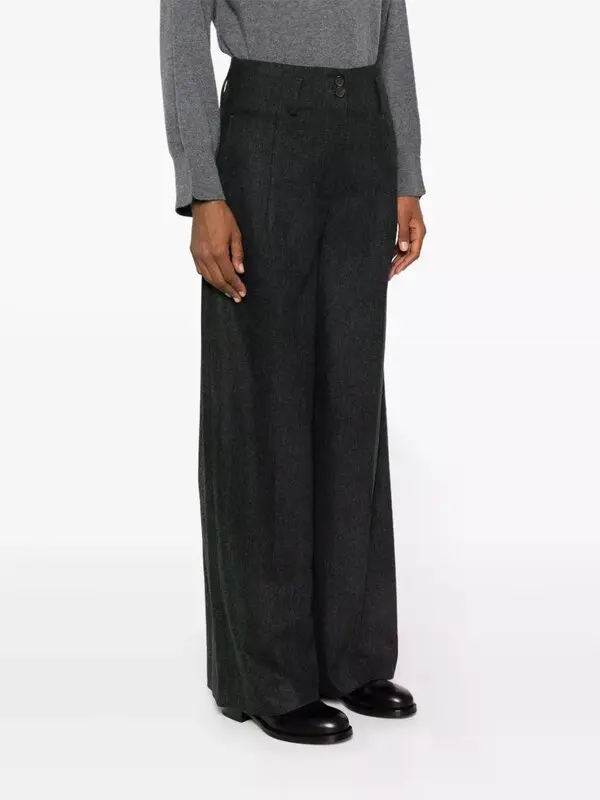 Lorena Antoniazzi Wide-leg Wool Blend Trousers