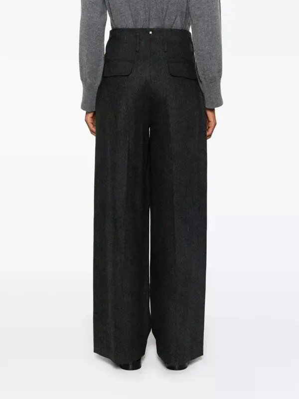 Lorena Antoniazzi Wide-leg Wool Blend Trousers