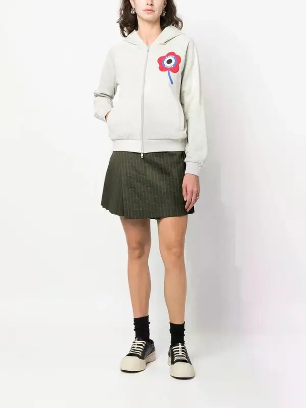 Kenzo Logo-print Zip-up Hoodie