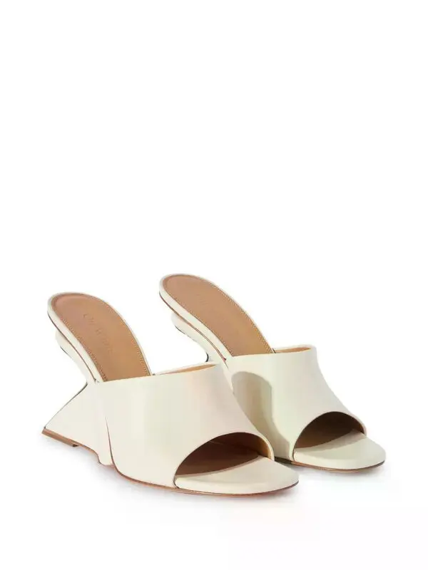 Off-White Jug Wedge-heel Leather Mules