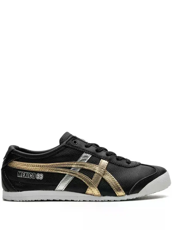 Onitsuka Tiger Mexico 66 Gold Silver Sneakers - Black