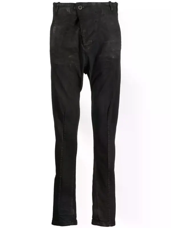 Boris Bidjan Saberi High-waisted Tapered Trousers - Black