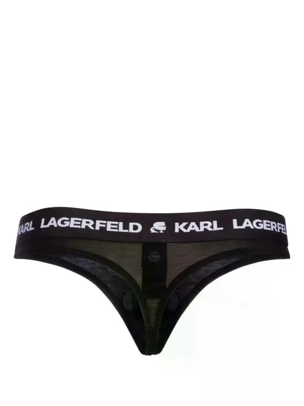 Karl Lagerfeld Logo-waistband Thong