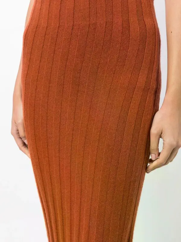 Cashmere In Love Ribbed Wool-cashmere Blend Pencil Skirt