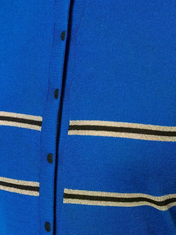 Cashmere In Love Cropped Striped Cardigan
