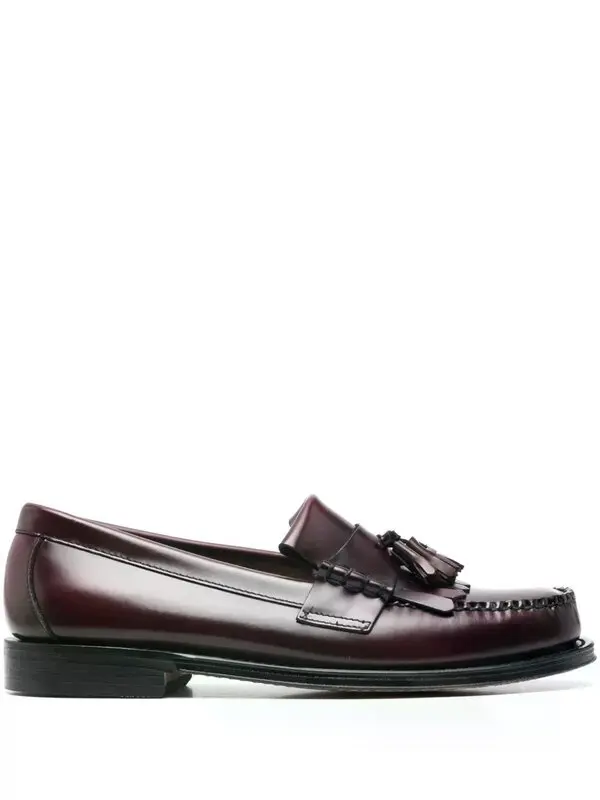 G.H.BASS Weejuns Layton Kiltie Loafers - Red