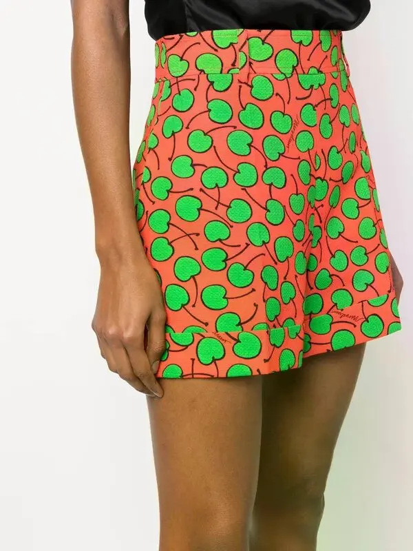 Moschino High-waisted Printed Shorts