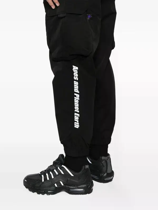 AAPE BY *A BATHING APE Logo Appliqué Tapered Cargo Trousers