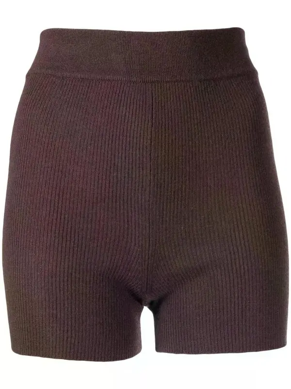 Cashmere In Love Alexa Cashmere-blend Cycling Shorts - Brown