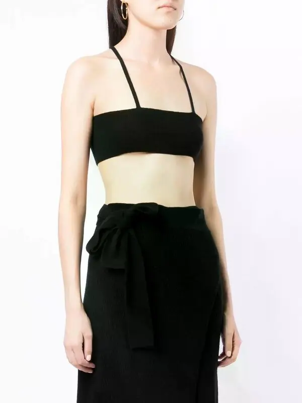 Cashmere In Love Babett Cashmere Bralette - Black