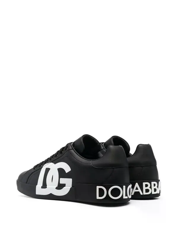 Dolce & Gabbana Portofino Logo Print Sneakers