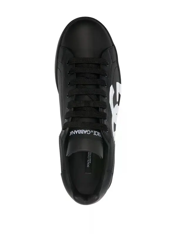 Dolce & Gabbana Portofino Logo Print Sneakers
