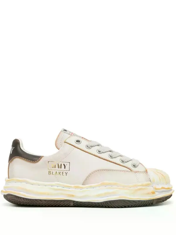 Mihara Yasuhiro Blakey Og Sole Leather Sneakers - White