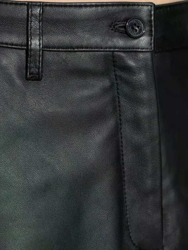 Maison Kitsuné Leather Skirt