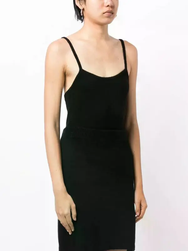 Cashmere In Love Amaya Knitted Tank Top - Black