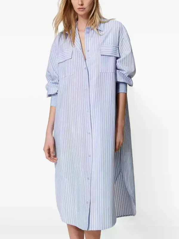 TWINSET Striped Shirtdress With Belt