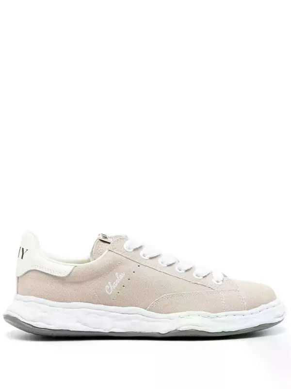 Mihara Yasuhiro Charles Touch-strap Sneakers - Neutrals