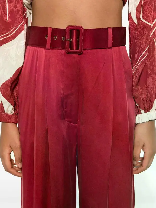 Zimmermann Tuck Trousers Ruby