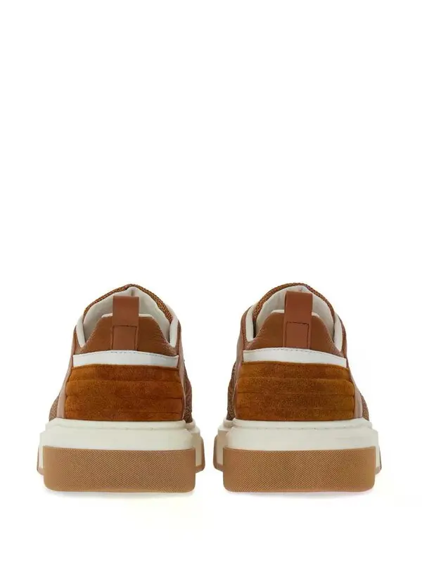 FERRAGAMO Quilted Panelled Design Sneakers