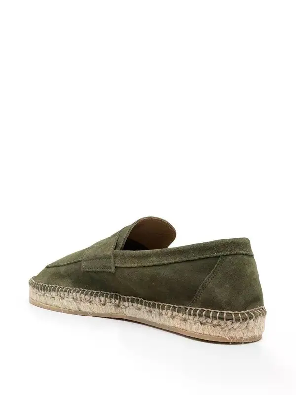 SCAROSSO Diego Suede Jute-sole Espadrilles - Green