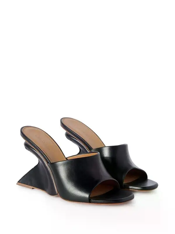 Off-White Sculptural Wedge Sandals