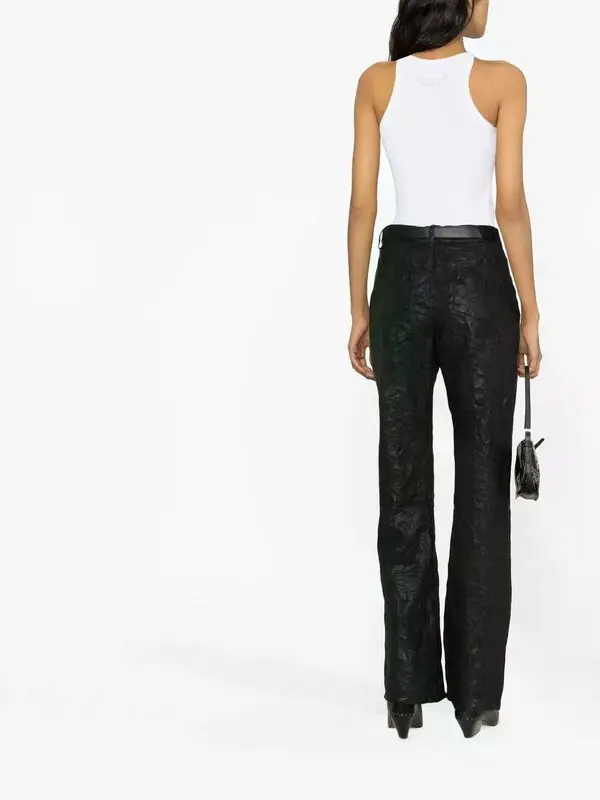 Zadig&Voltaire Evy Crinkled Leather Trousers