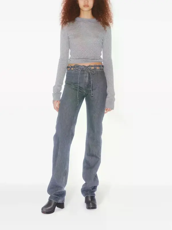 Filippa K Lace-waist Straight-leg Jeans