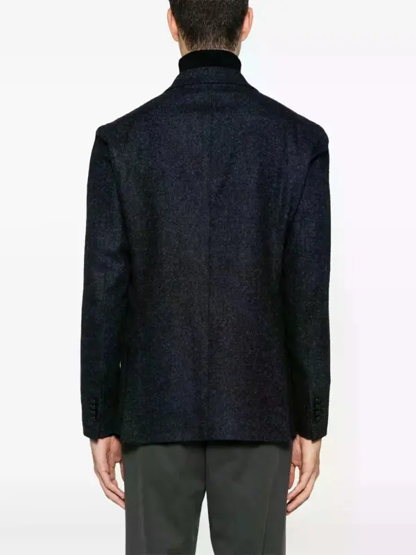 Tagliatore Herringbone Virgin Wool-blend Blazer