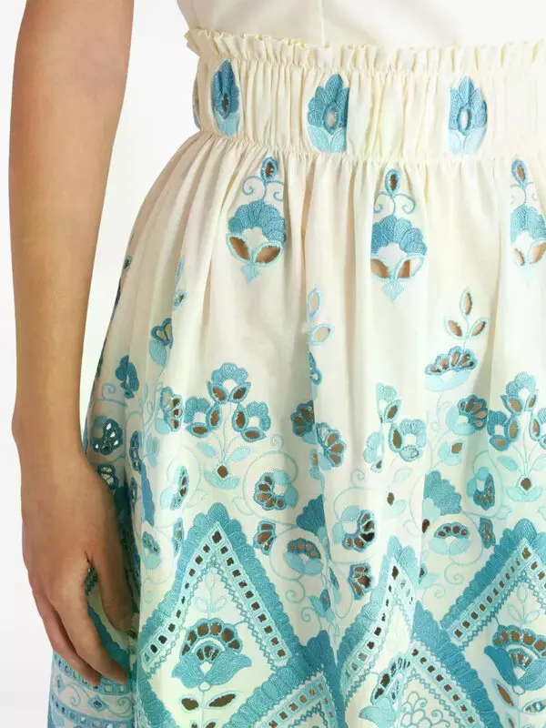 Etro Broderie Anglaise Flared Dress