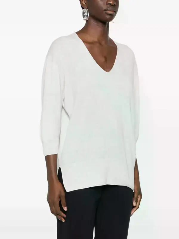 Agnona V-neck Knitted Top