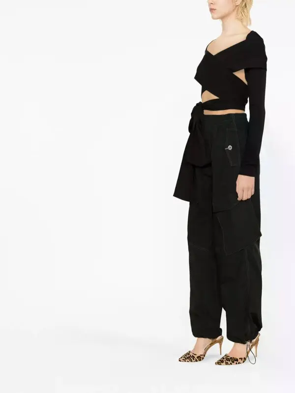 Dolce & Gabbana Cut-out Wrap Top