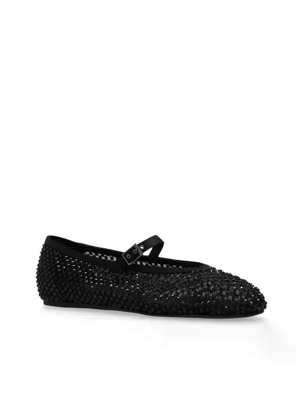 LE SILLA Gilda Crystal-embellished Ballerina Shoes - Black